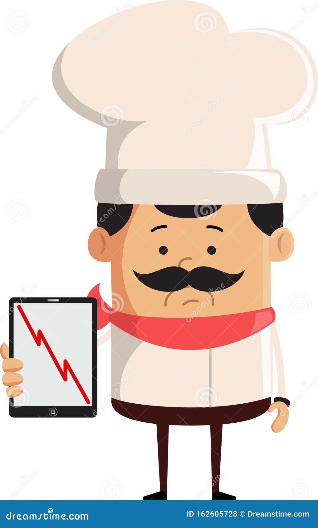 Professional Cute Chef - Devil Person Standing with Fake Smile Stock ...