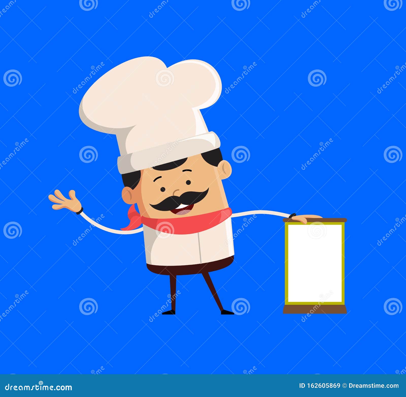 Professional Cute Chef - Devil Person Standing with Fake Smile Stock ...