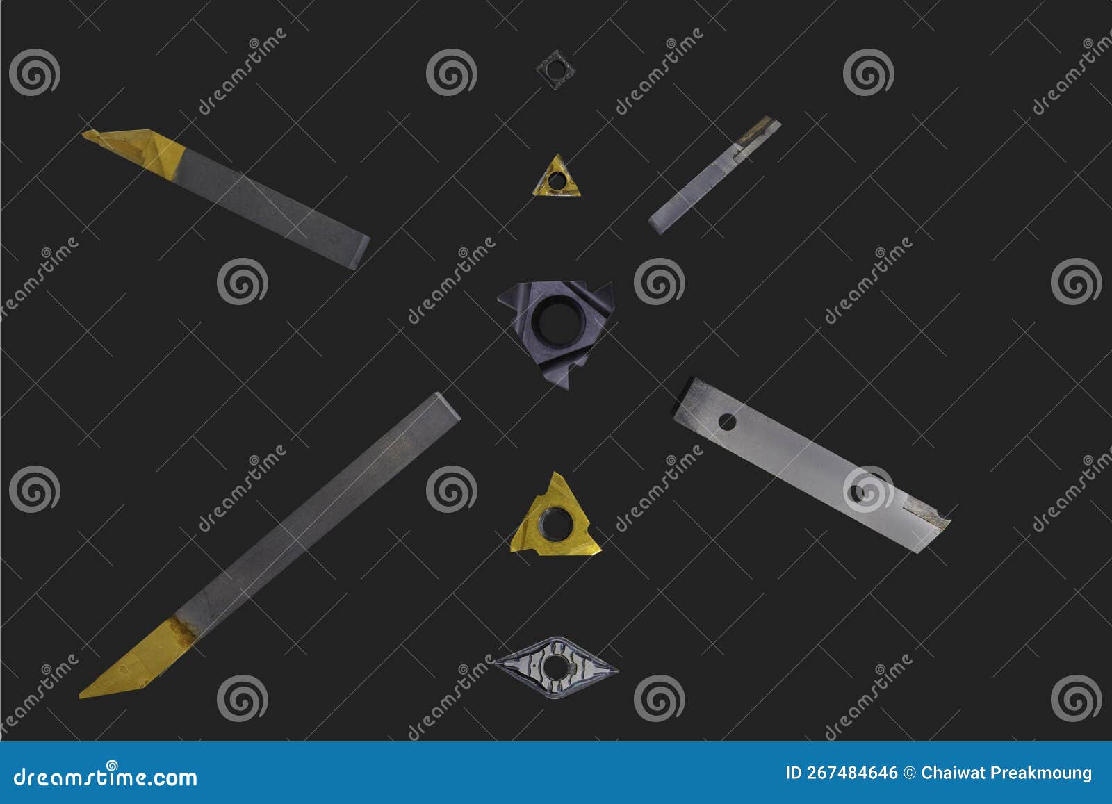 Professional Cutting Tools Set. Consists of Bite and Insert. Material ...