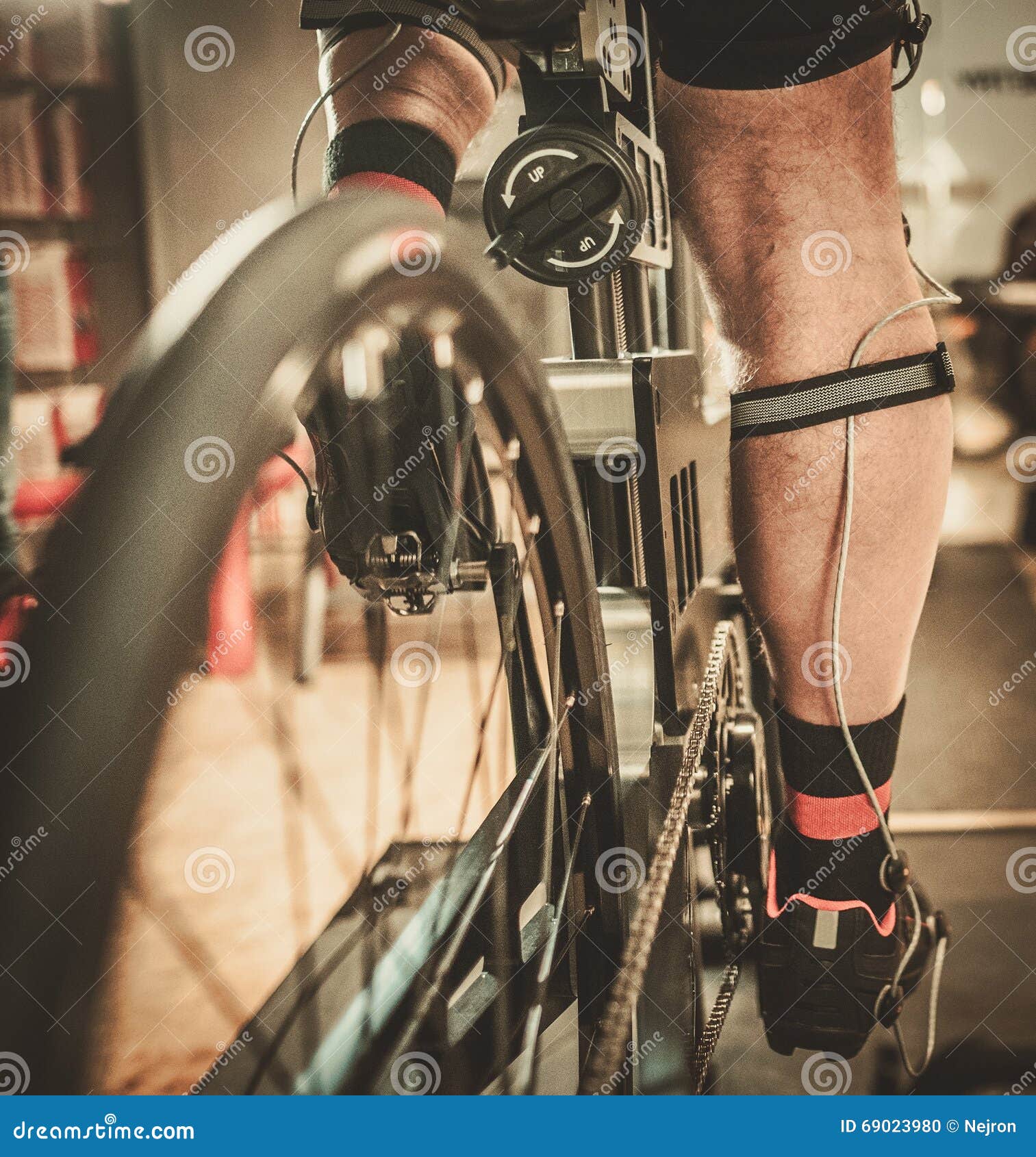Professional Cyclist Being Tested on Body Geometry Simulator in Fit ...