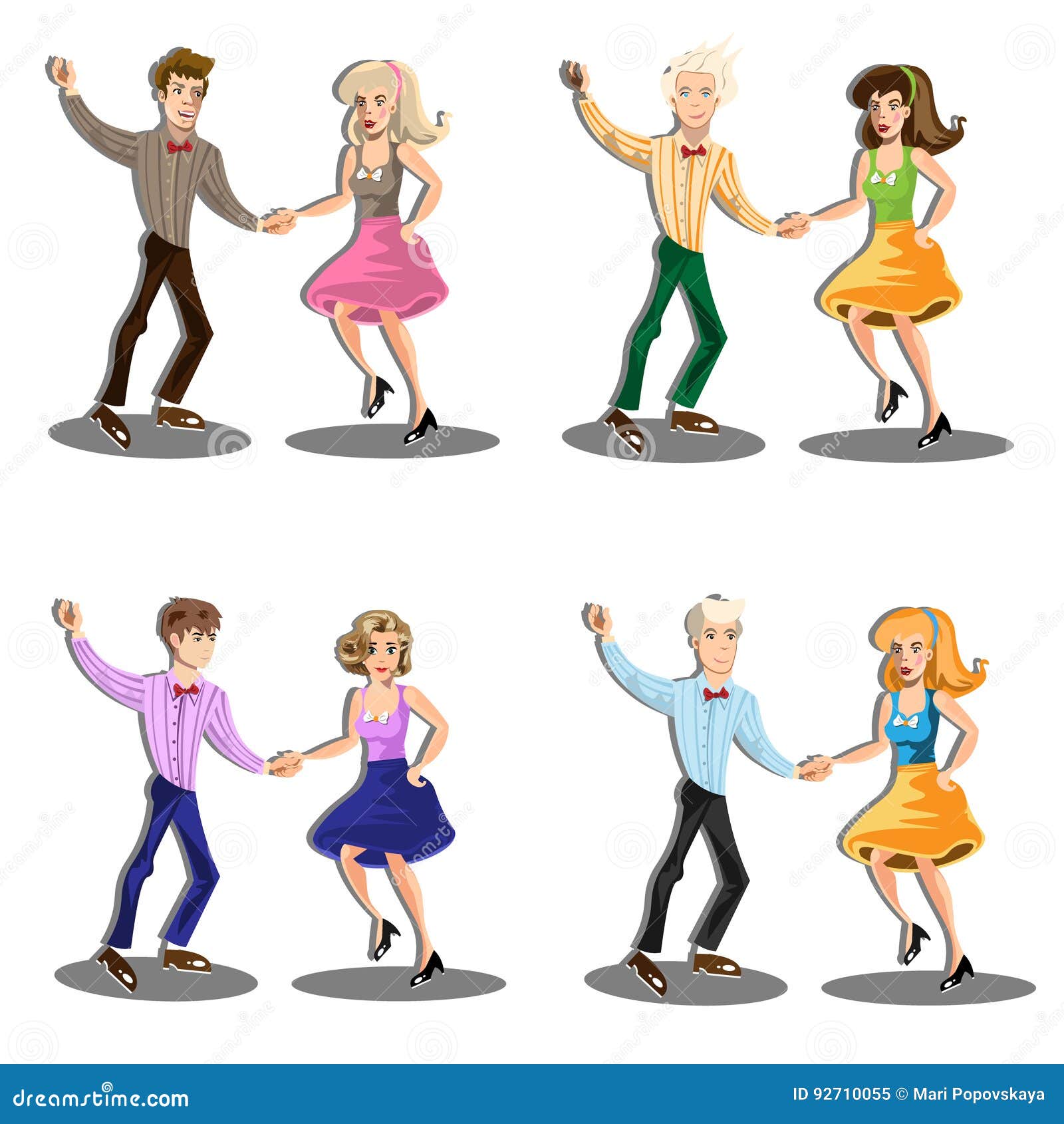 Professional Dancer Couple Dancing Tango, Waltz And Other Dances On ...