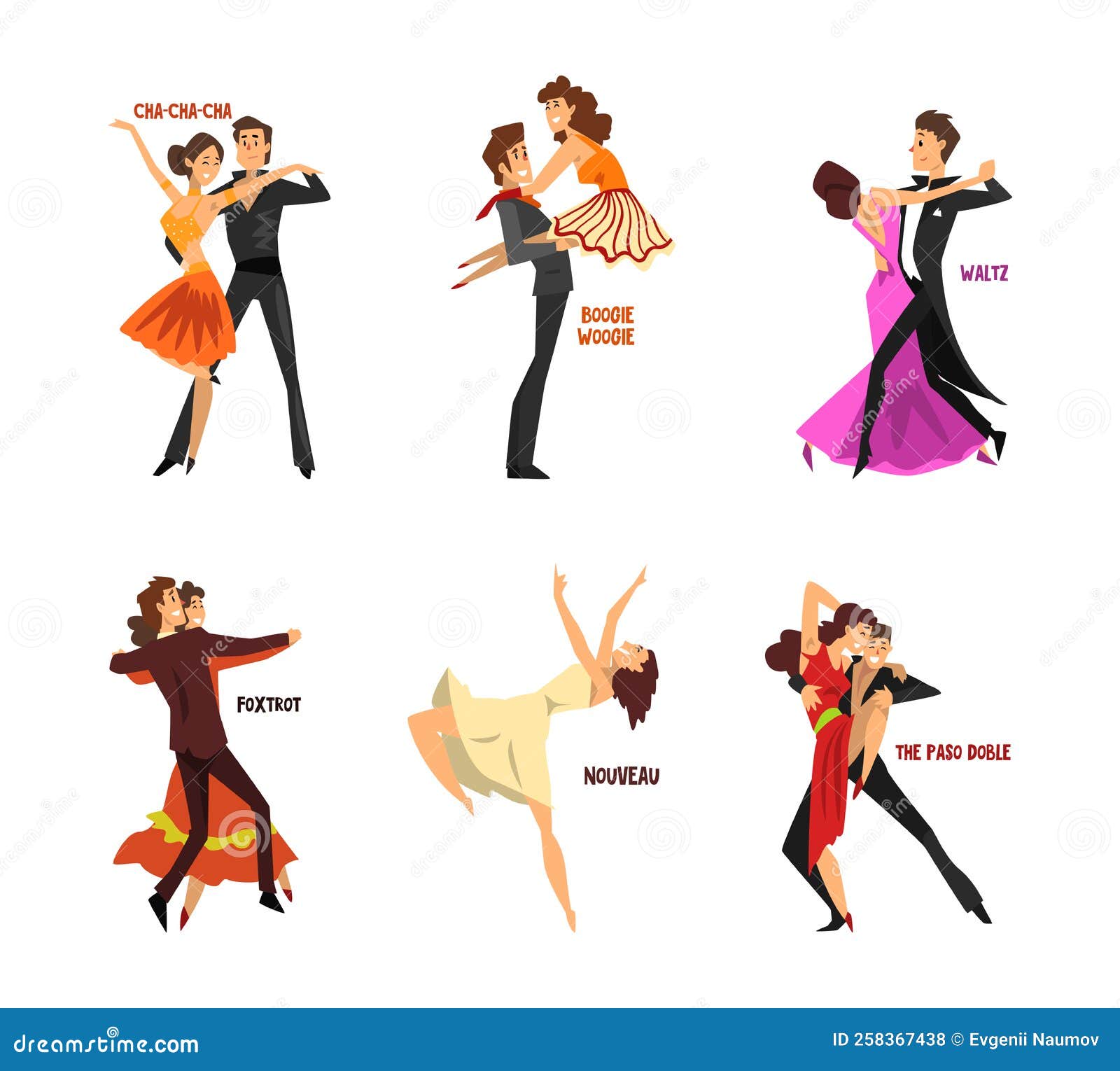 Professional Dancer Couple Dancing Tango, Waltz And Other Dances On ...