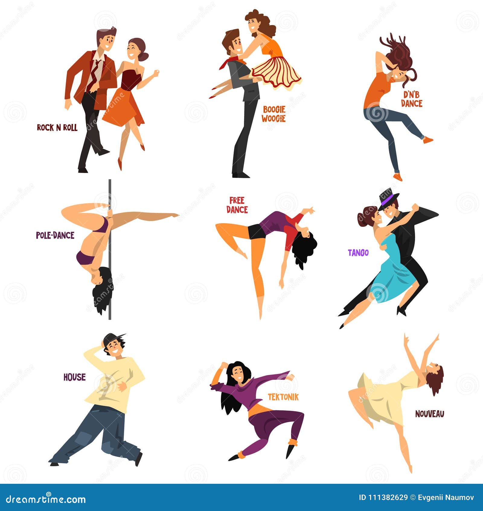 Professional Dancer People Dancing, Young Man and Woman Performing ...