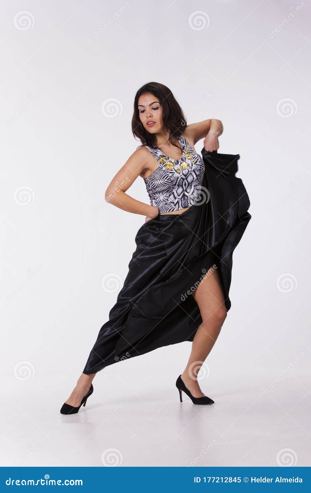 Professional Dancer at Studio Stock Image - Image of dress, caucasian ...