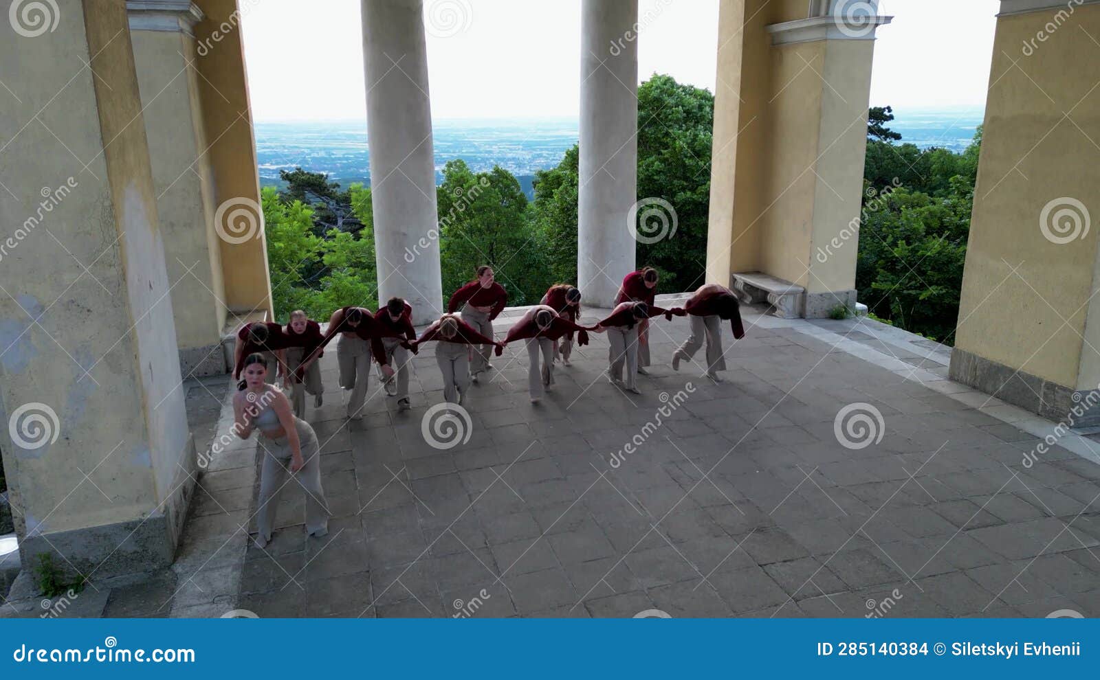 Professional Dancing Performance by a Group of Dancers, Interpretive ...