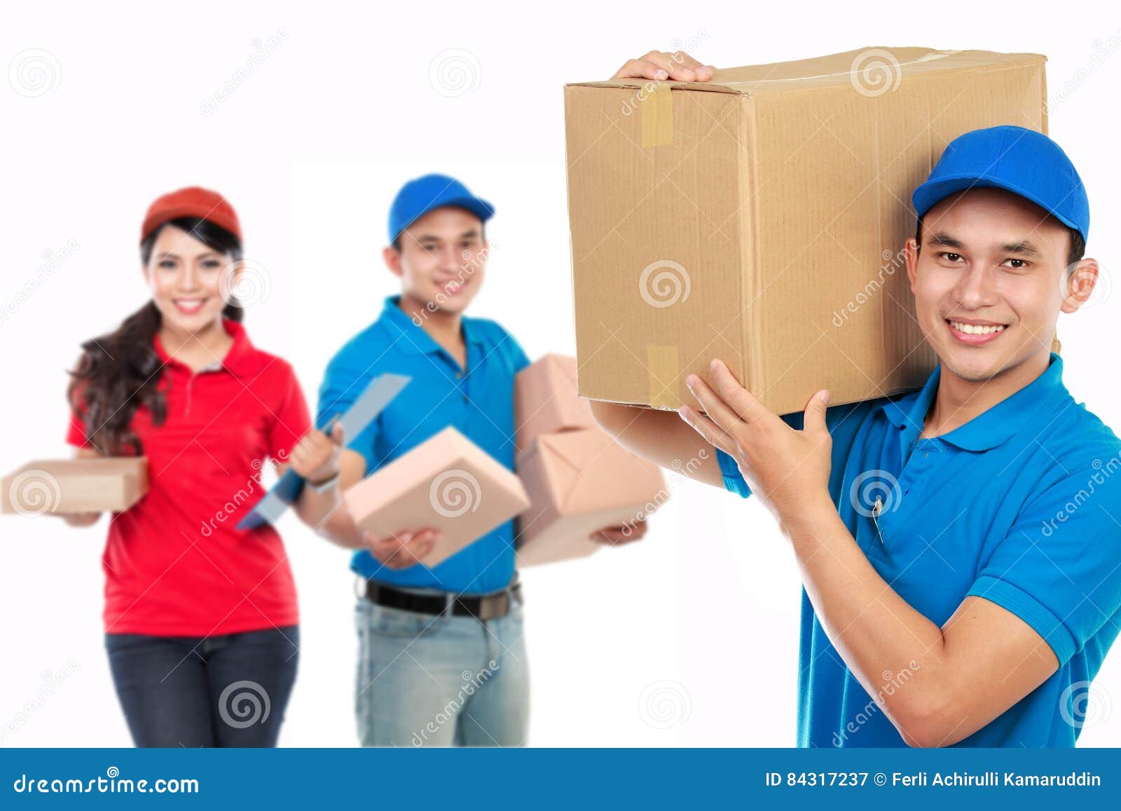 Professional Delivery Services Stock Image - Image of teamwork, work ...