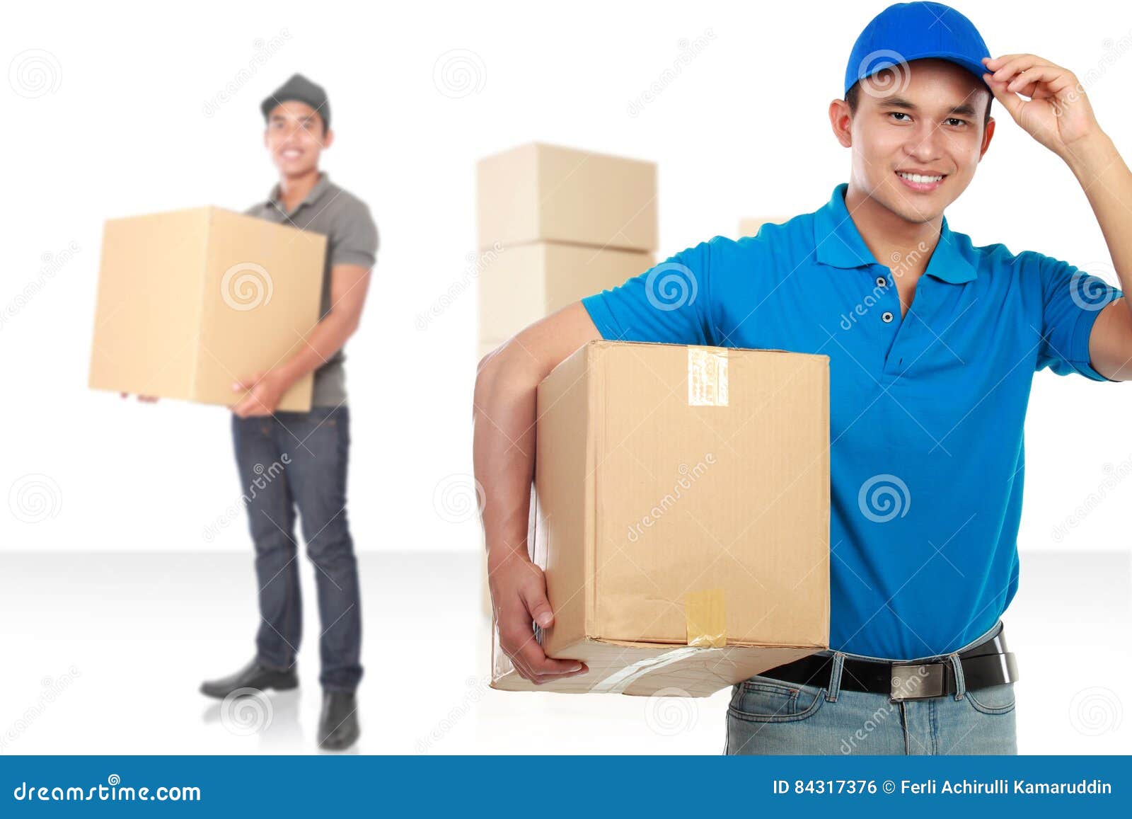 Professional Delivery Services Stock Photo - Image of delivery, asian ...