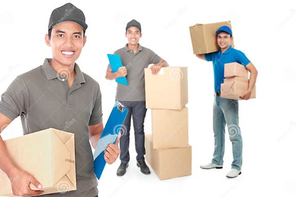 Professional Delivery Services Stock Photo - Image of team, teamwork ...