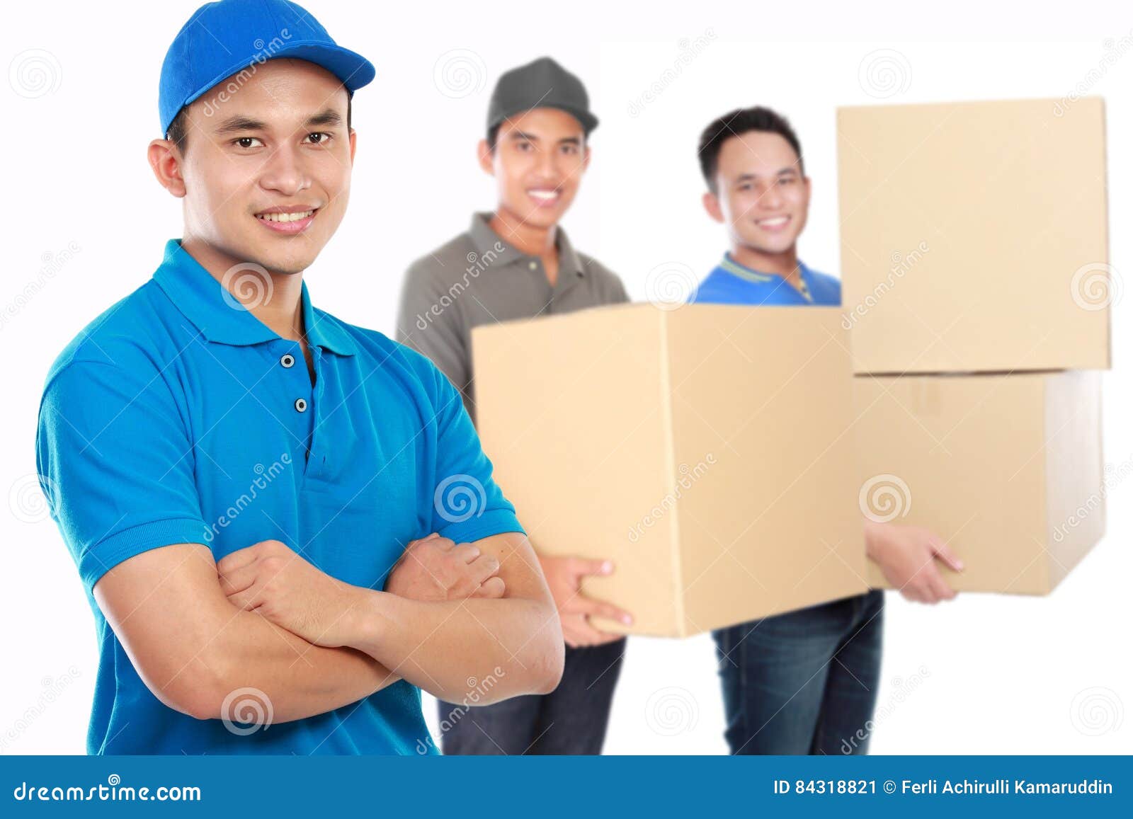 Professional Delivery Services Stock Image - Image of delivery, male ...