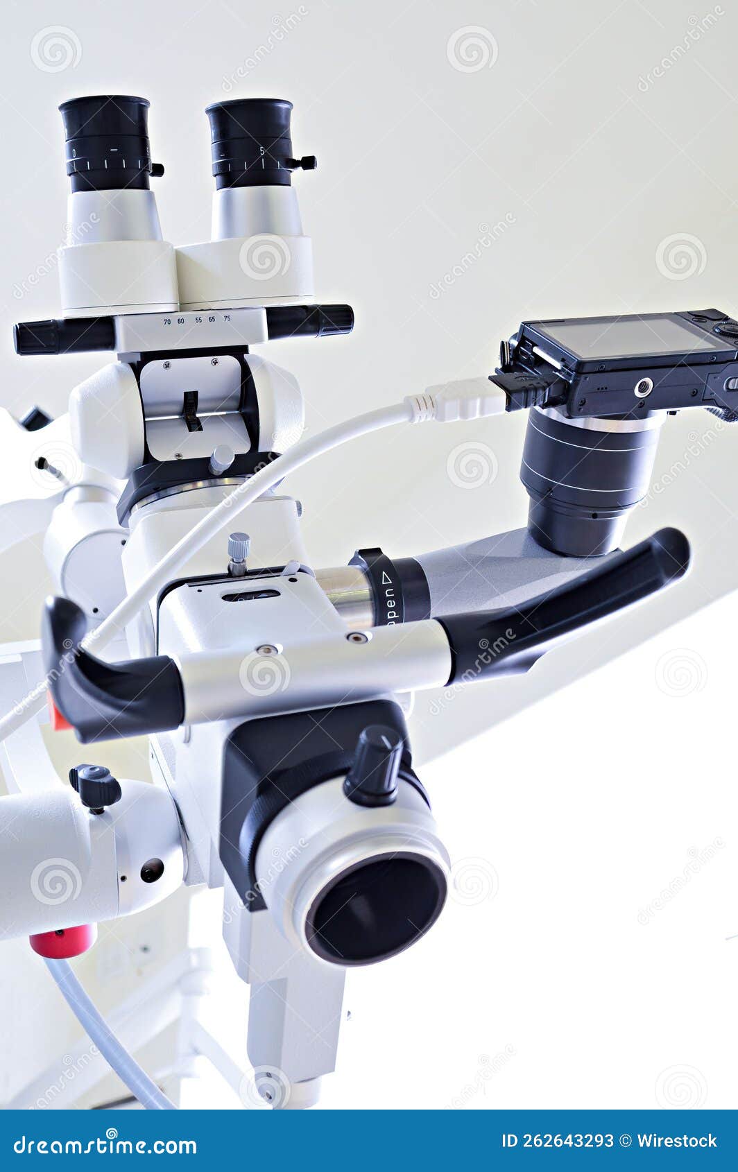 Professional Dental Endodontic Binocular Microscope. Stock Image ...