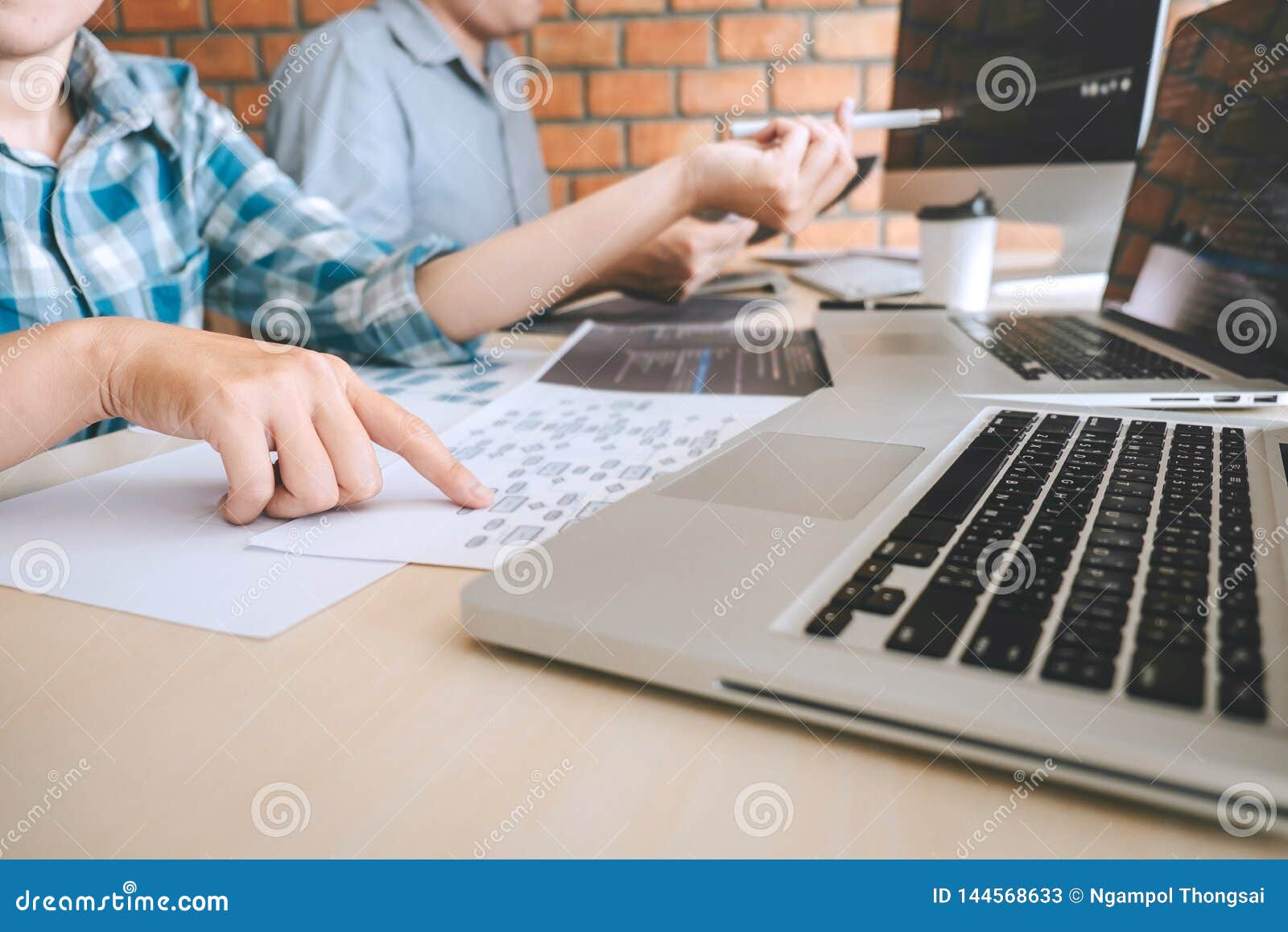 Professional Developer Programmer Cooperation Meeting and Brainstorming ...