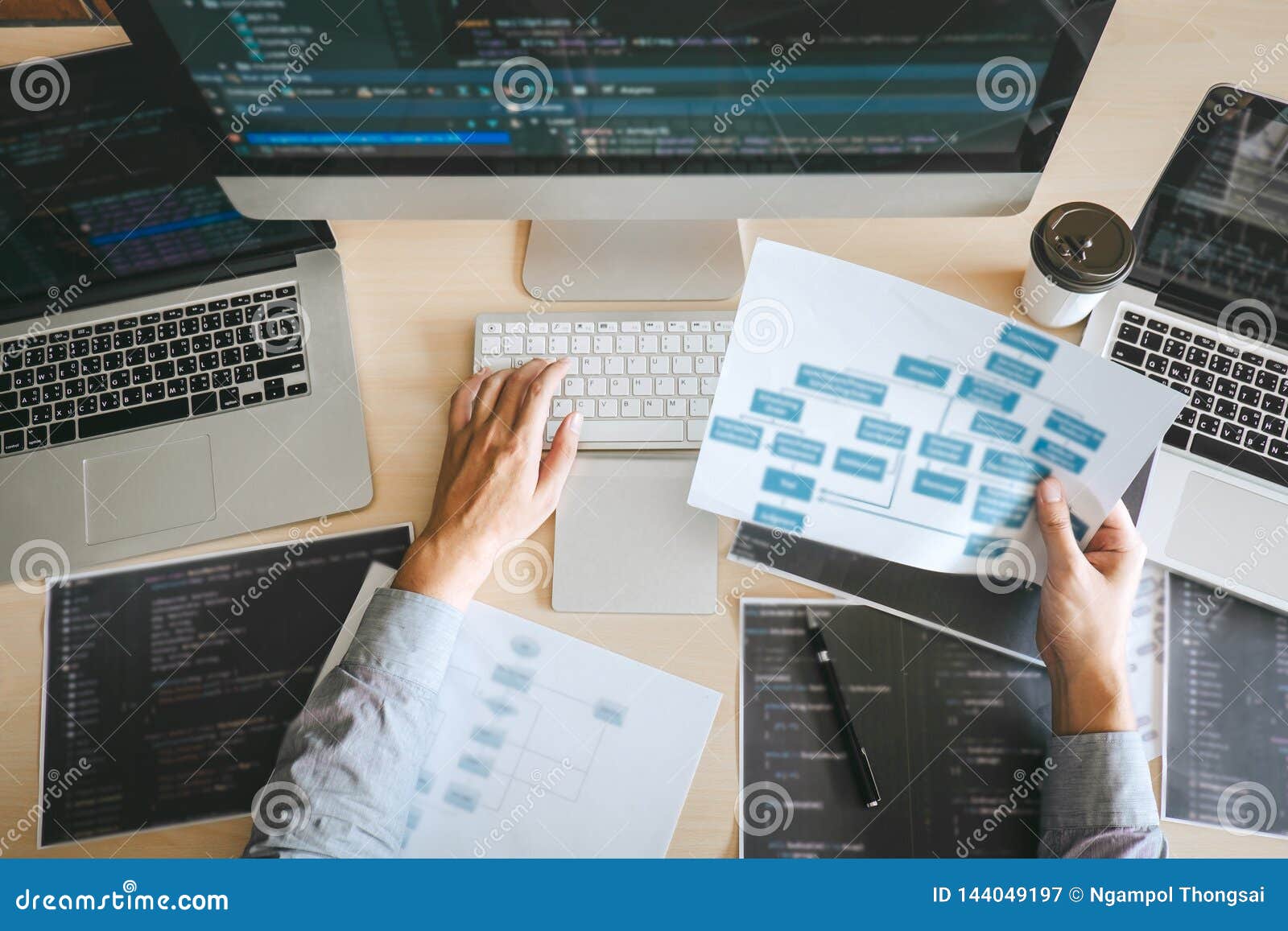 Professional Developer Programmer Working A Software Website Design And Coding Technology 4838