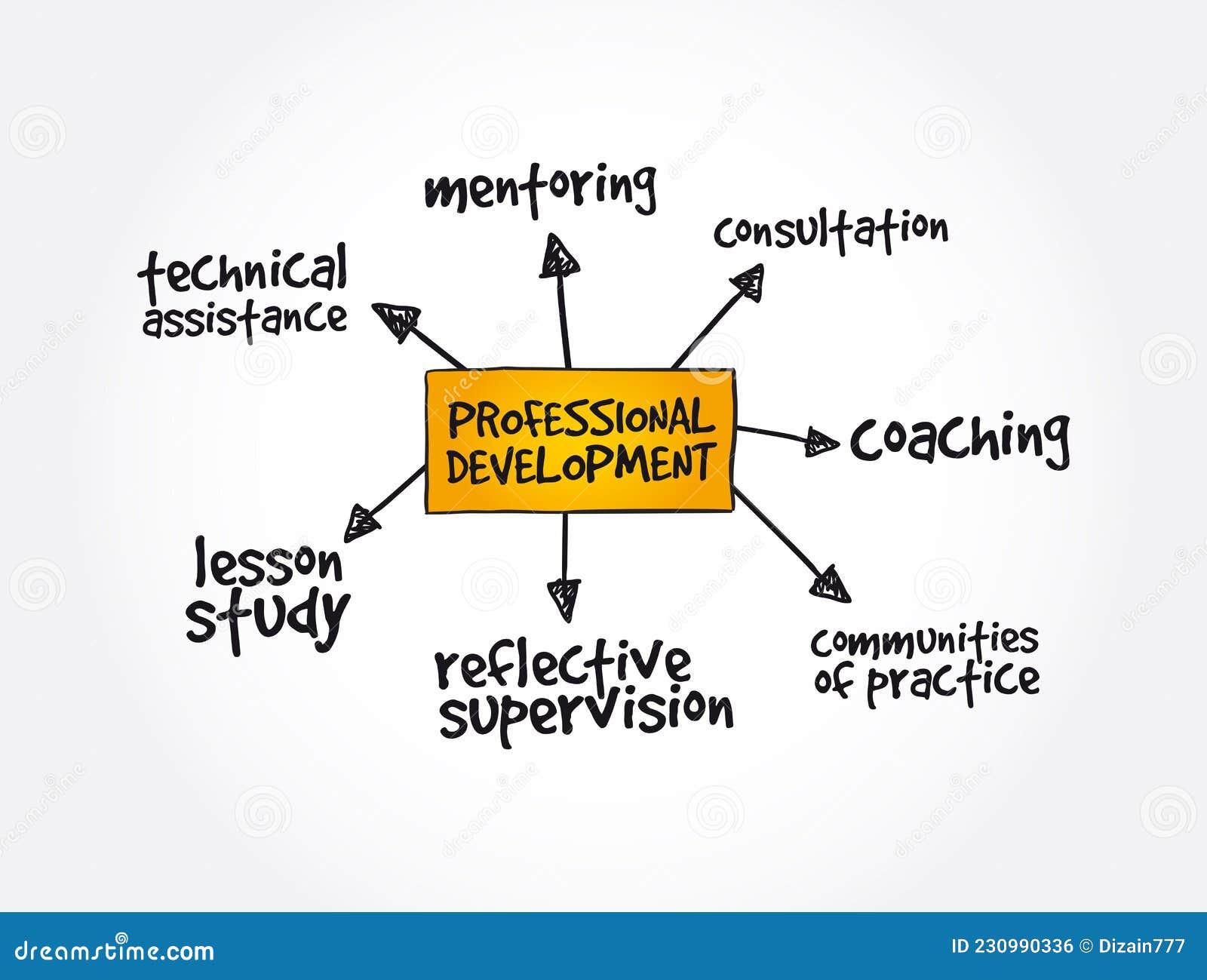 Professional Development Mind Map Business Concept Stock Illustration ...