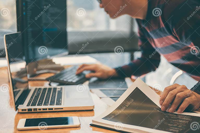 Professional Development Programmer Working in Programming Website a ...
