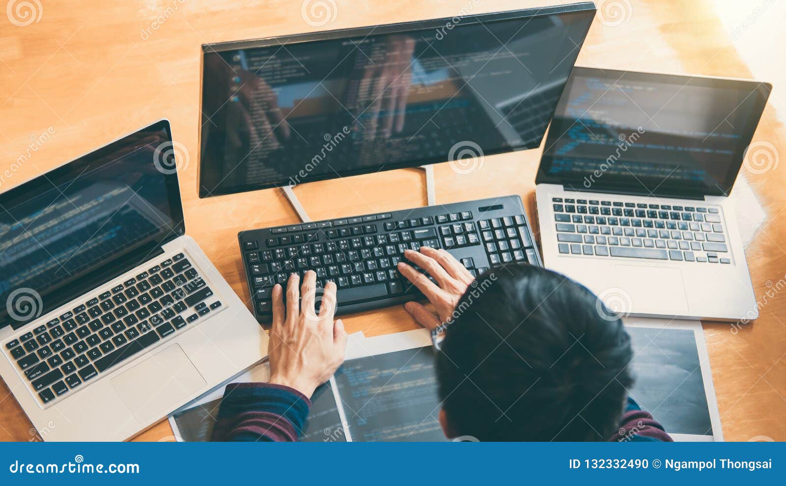 Professional Development Programmer Working In Programming Website A Software And Coding