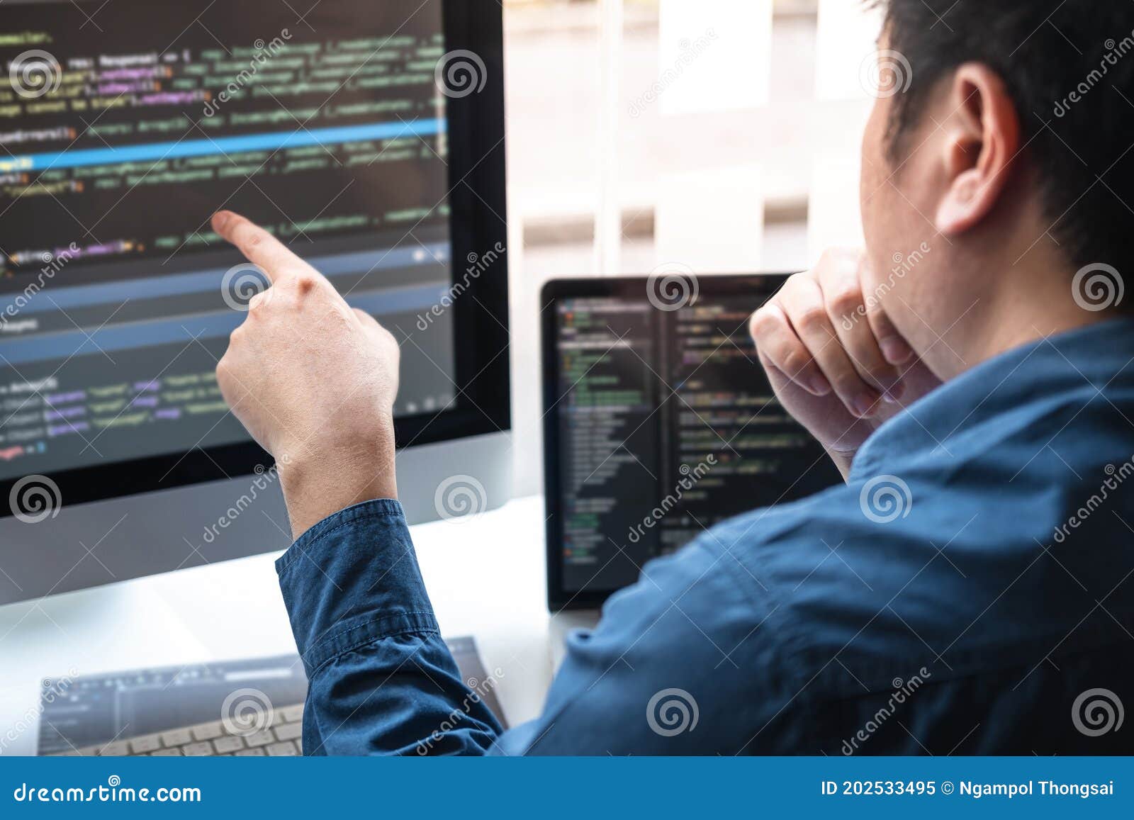 Professional Development Programmer Working In Programming Website A Software And Coding