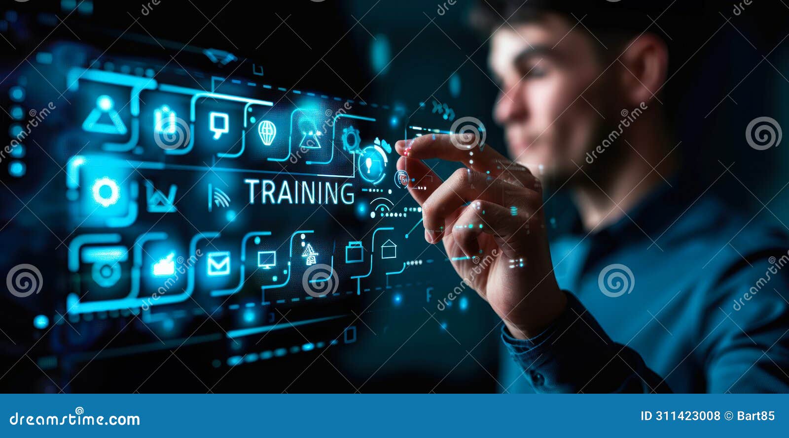 Professional Development and Skills Enhancement Concept with Virtual ...