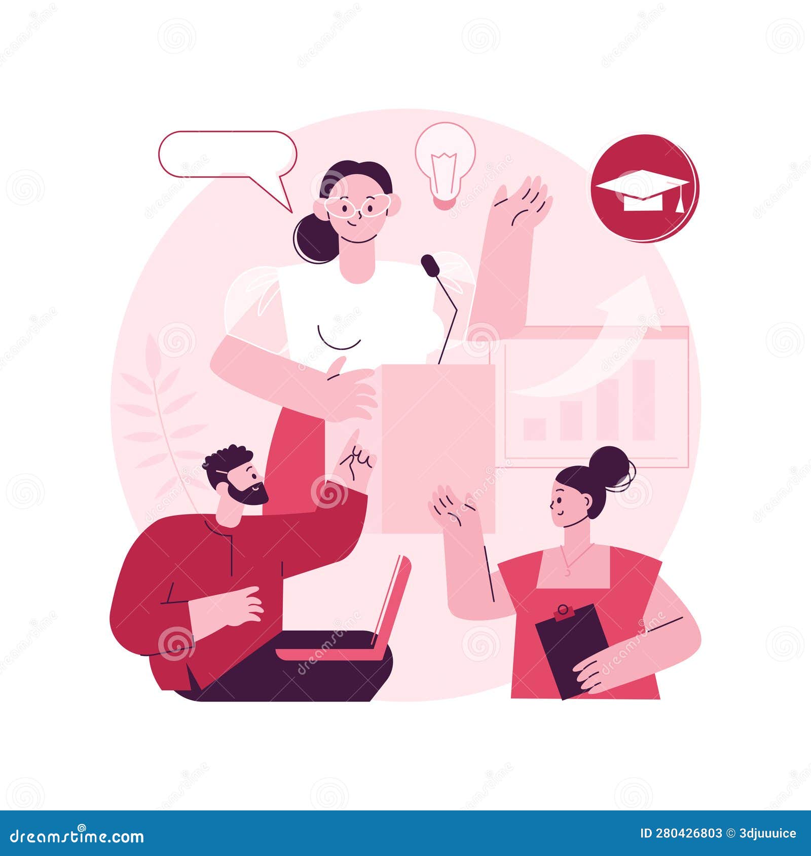 Professional Development of Teachers Abstract Concept Vector ...