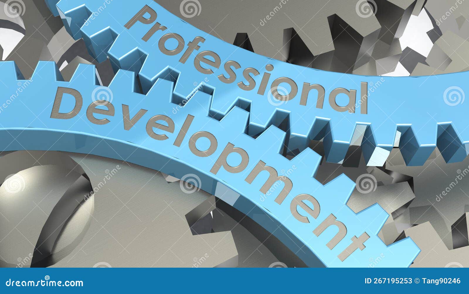 Professional Development Word on Gears Stock Illustration ...