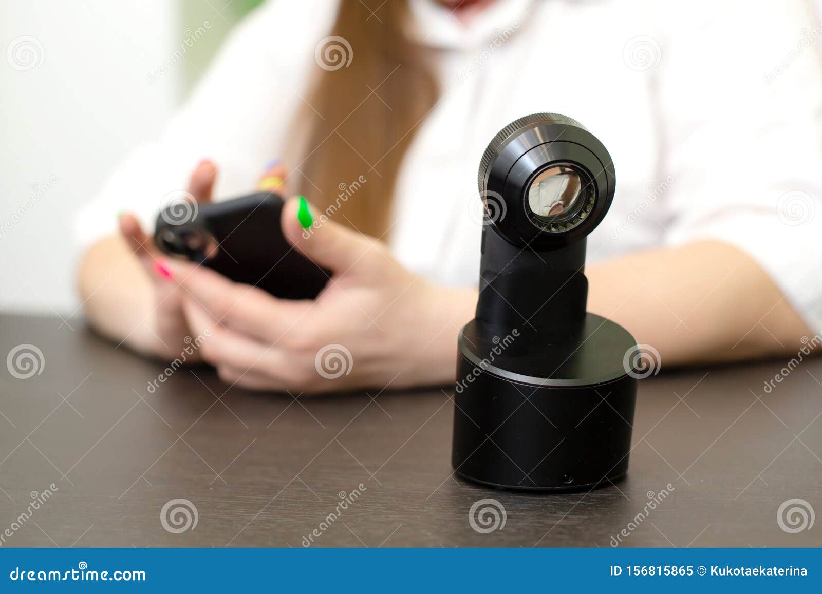 Professional Digital Dermatoscope on the Table by a Dermatologist Stock ...