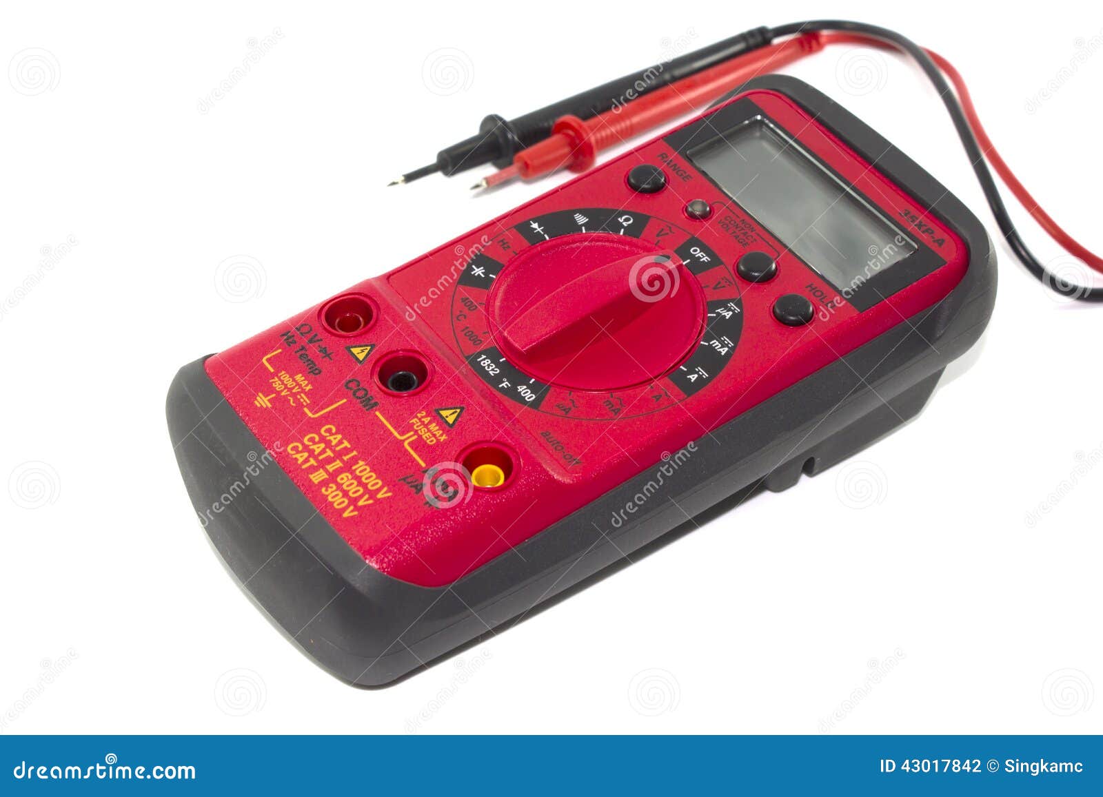 Professional Digital Multimeter Stock Photo - Image of current, lead ...