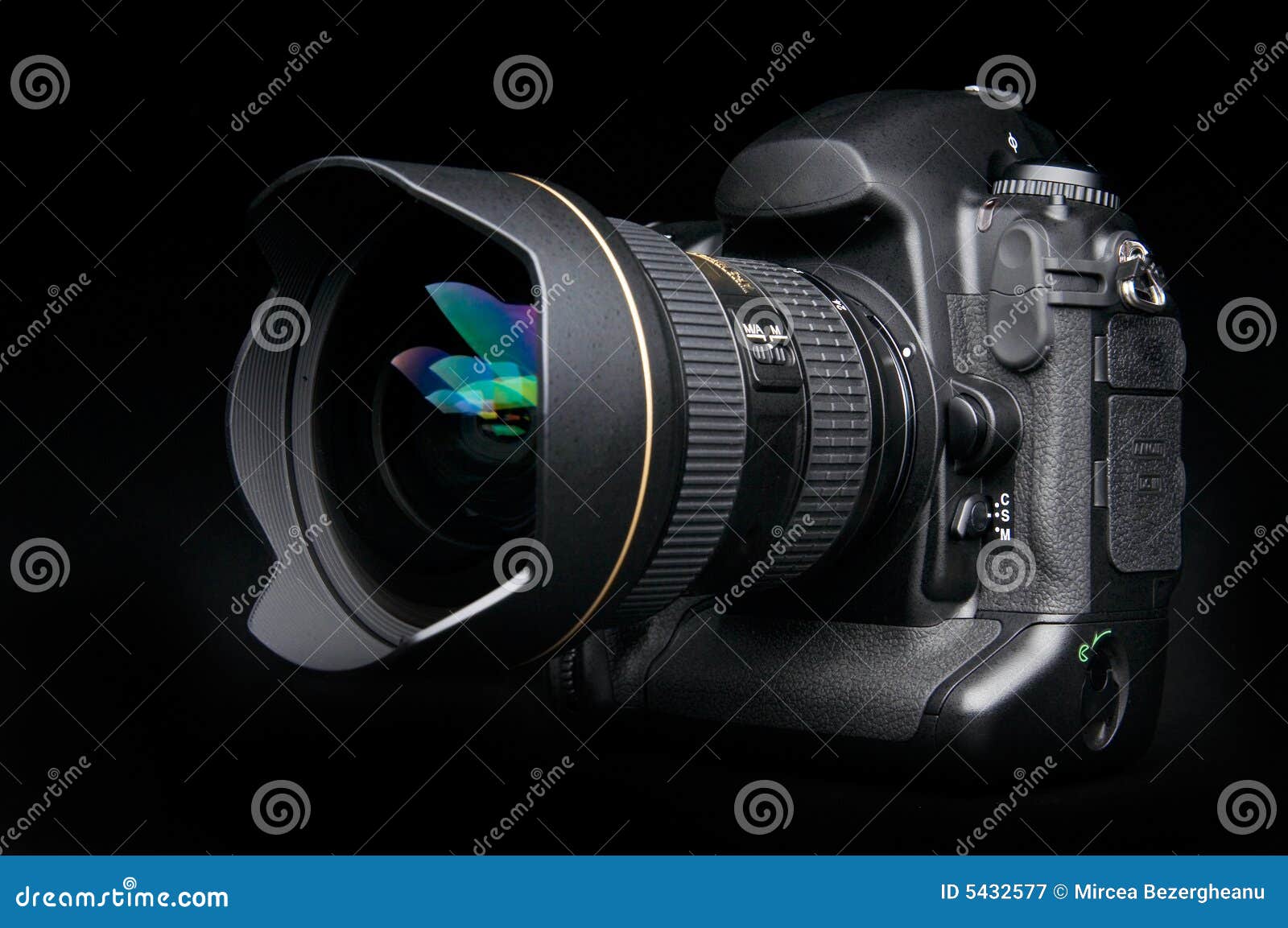 Professional Digital Photo Camera Stock Image - Image of lens, mega ...