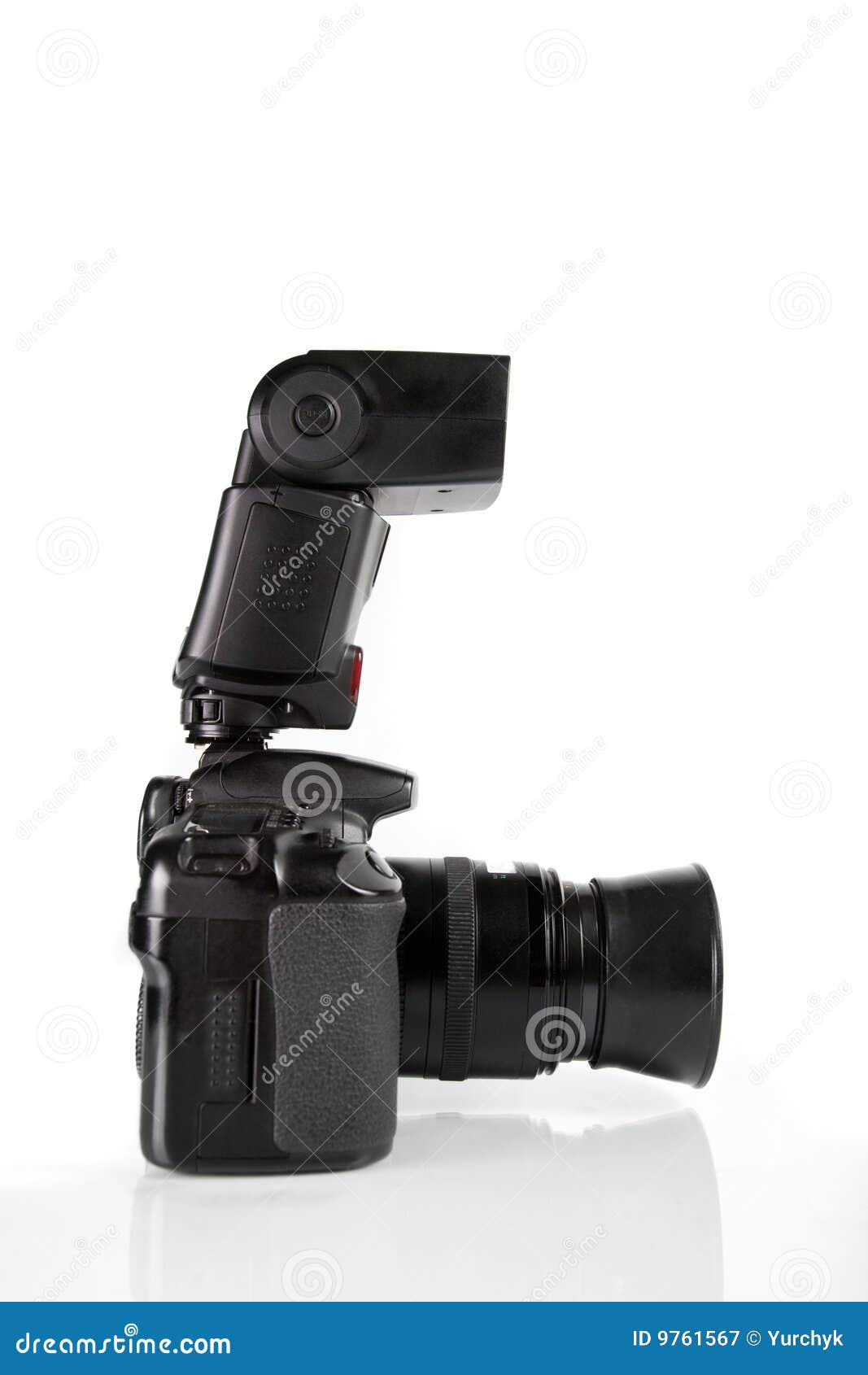 Professional Digital Photo Camera Side View Stock Image - Image of ...