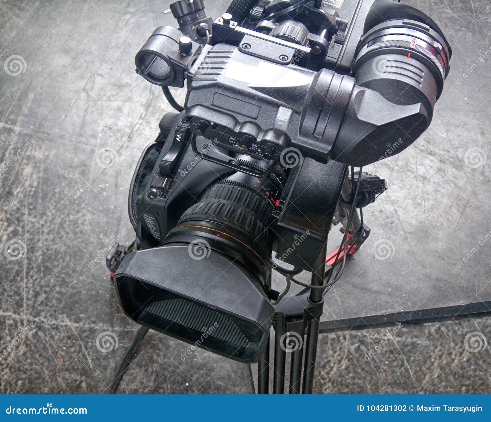 Professional Digital Video Camera. Stock Photo - Image of high ...