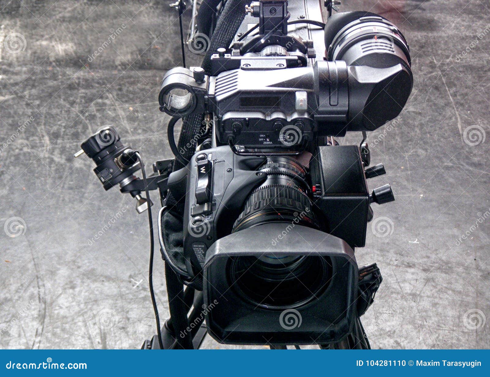Professional Digital Video Camera. Stock Photo - Image of movie ...