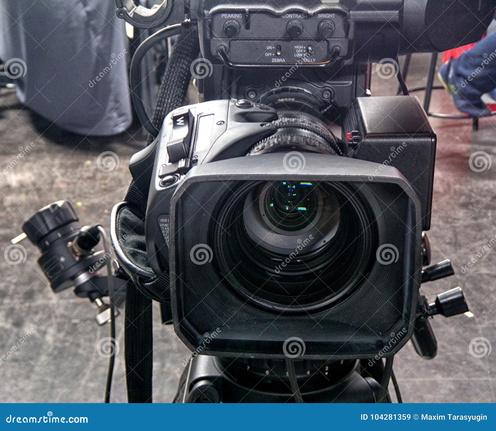 Professional Digital Video Camera. Stock Image - Image of arri ...