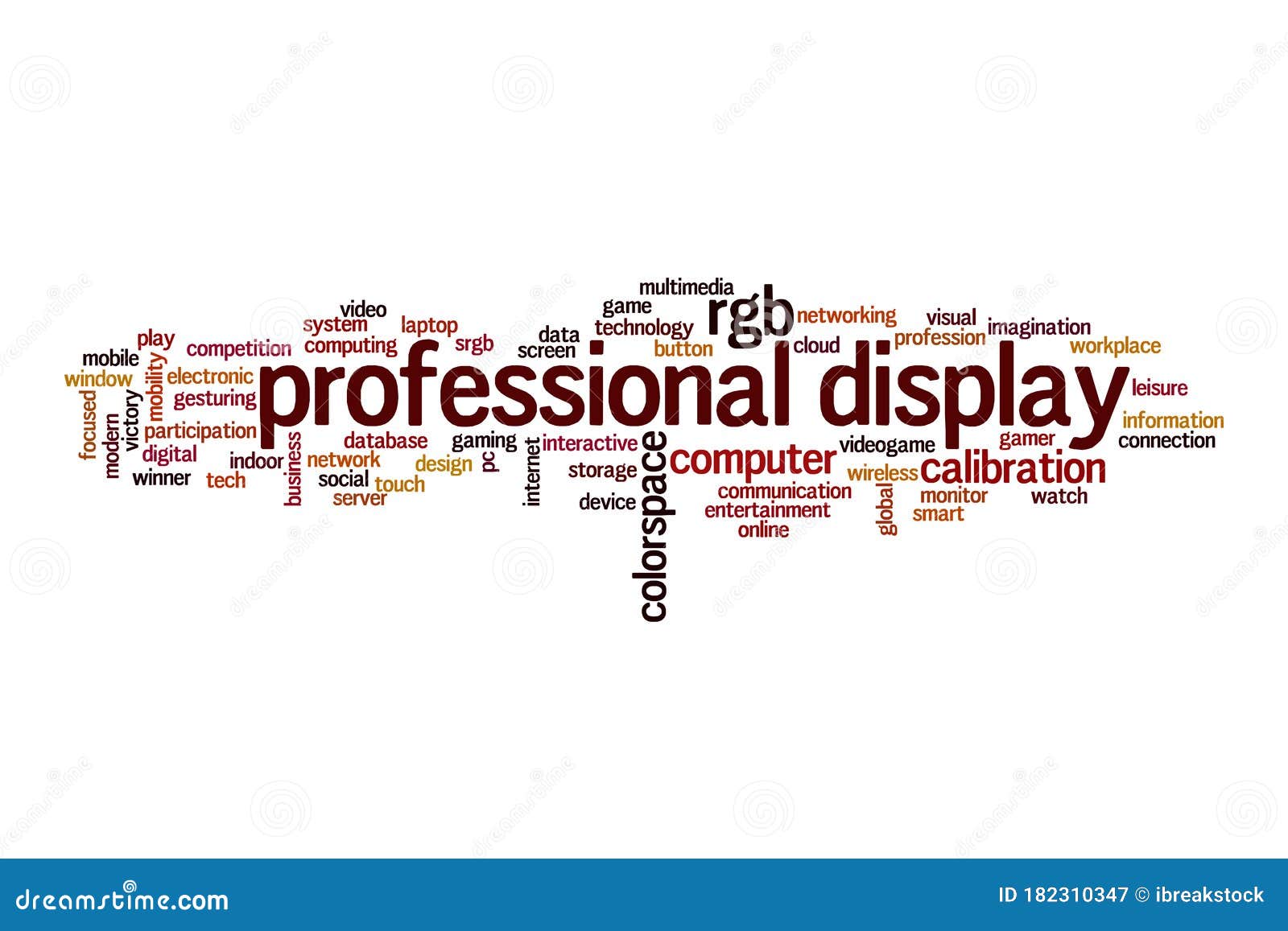 Professional Display Word Cloud Concept Stock Illustration ...