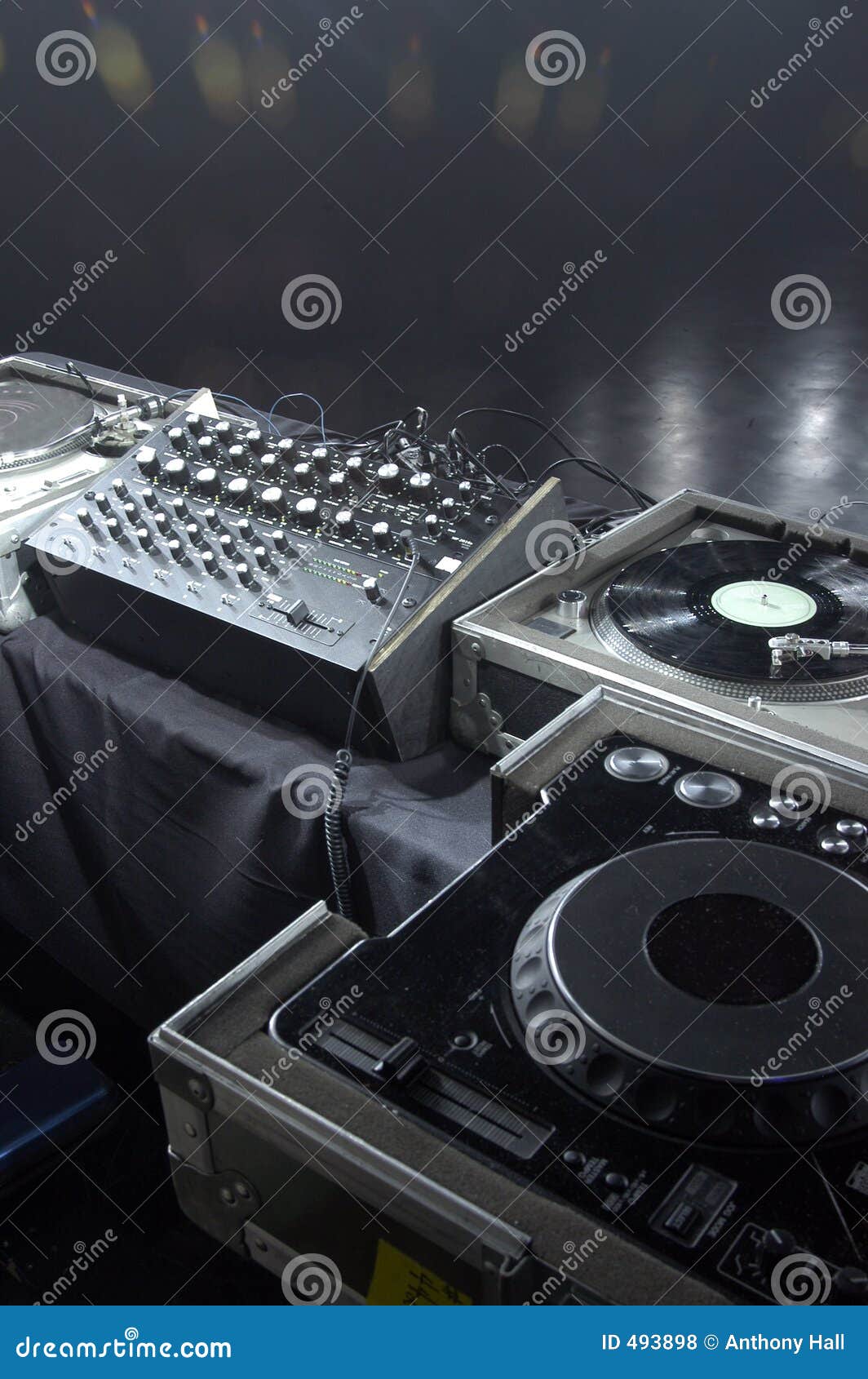 Professional DJ gear stock photo. Image of scratch, audience - 493898