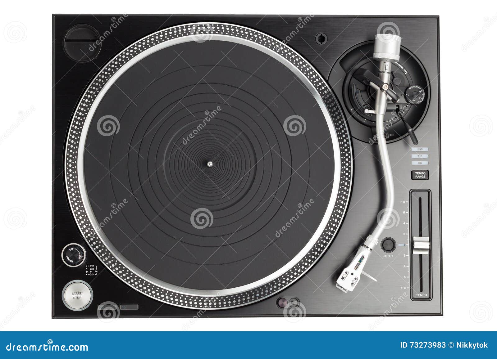 Dj Turntable Top View