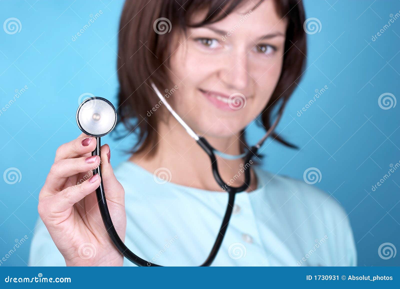 Professional doctor stock image. Image of brunette, coat - 1730931