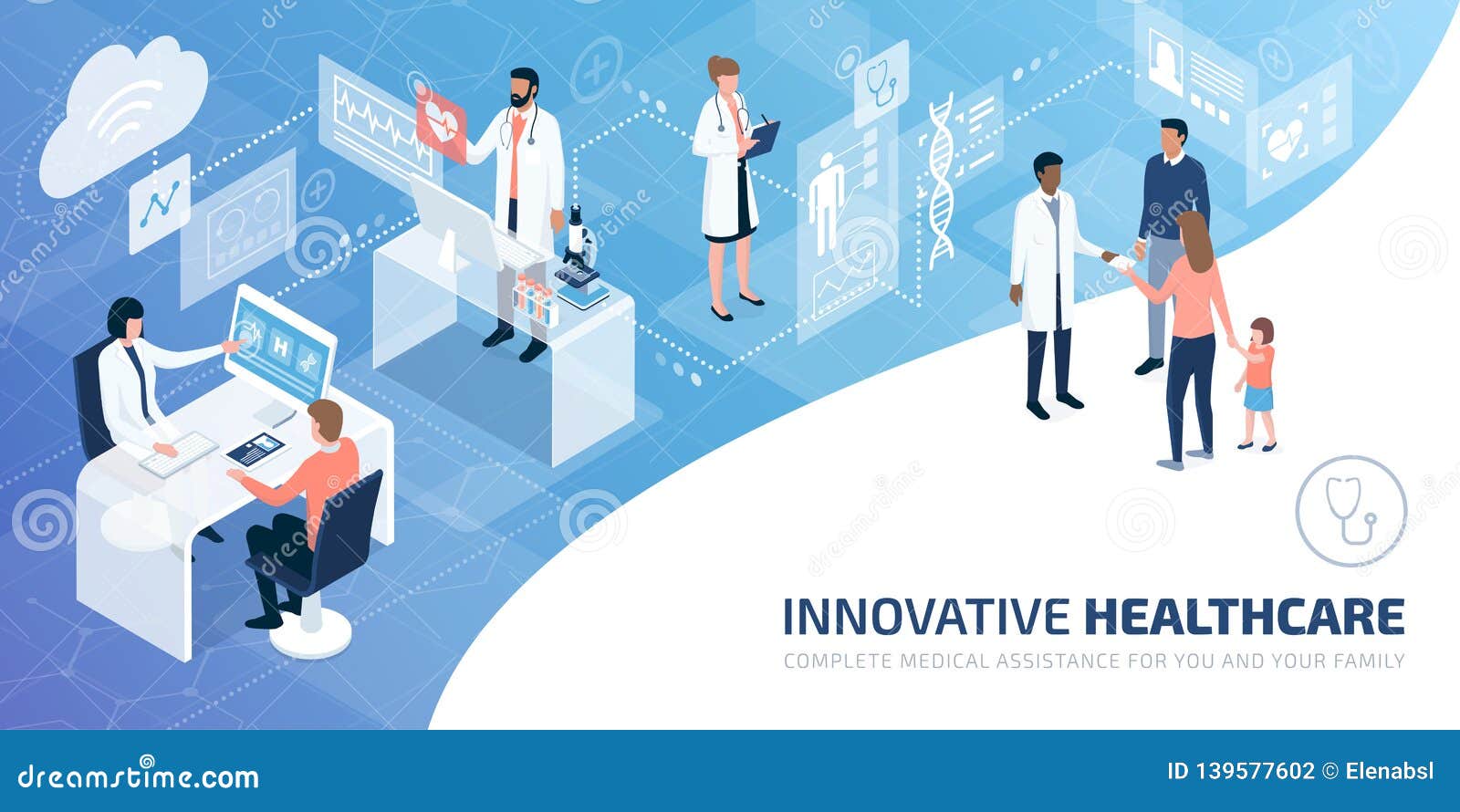 Professional Doctors and Patients in a Virtual Environment Stock Vector ... Professional Doctors and Patients in a Virtual Environment Stock Vector ...