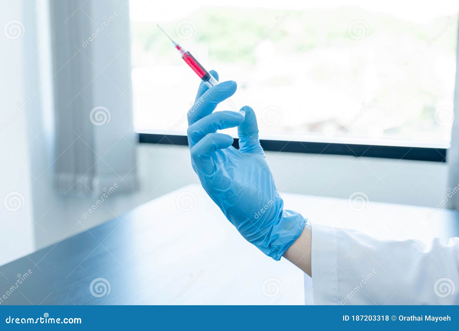 Professional Doctors Perform Find Virus Tests from Samples of Blood ...