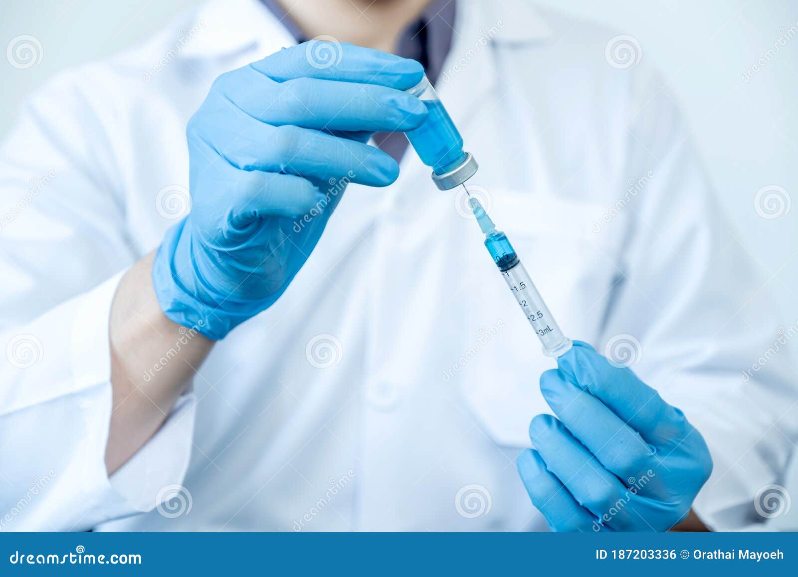 Professional Doctors Perform Testing and Analyzing Samples of Vaccines ...