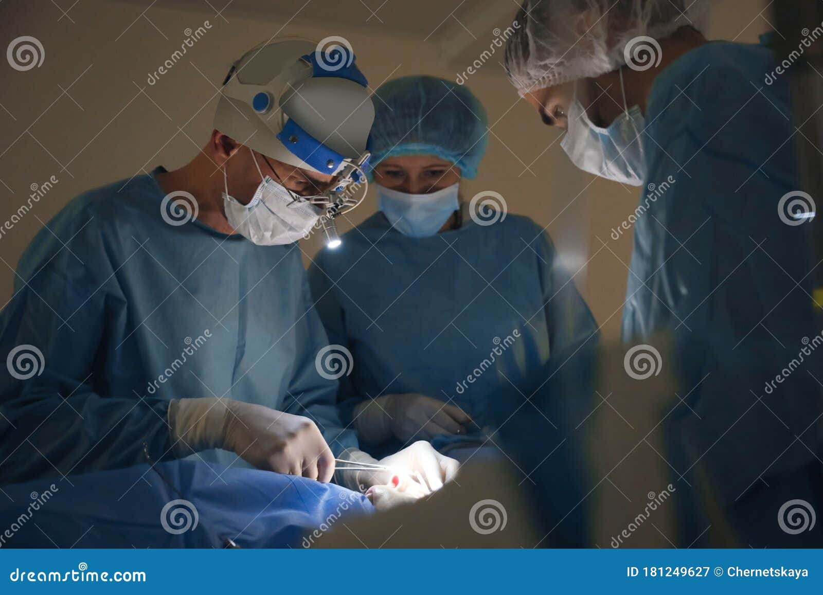 Professional Doctors Performing Stock Image - Image of indoors, nurse ...