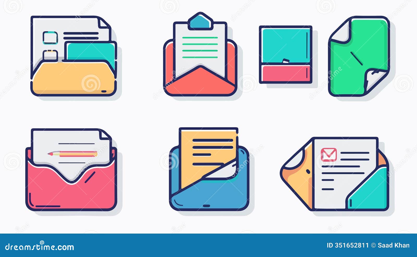 Professional Document File Paper Outline Icon Vector Illustration Stock ...