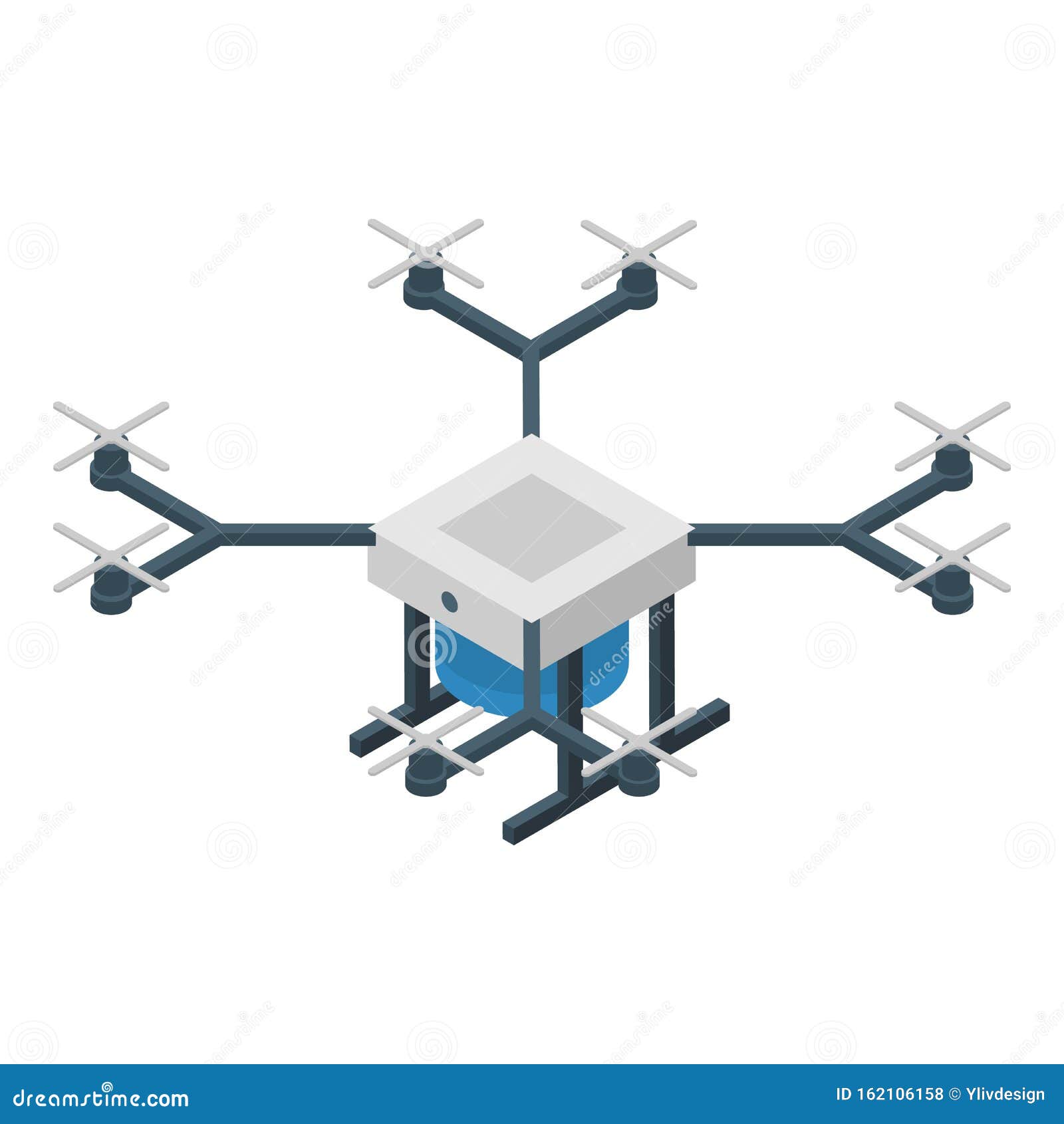 Professional Drone Icon, Isometric Style Stock Vector - Illustration of ...