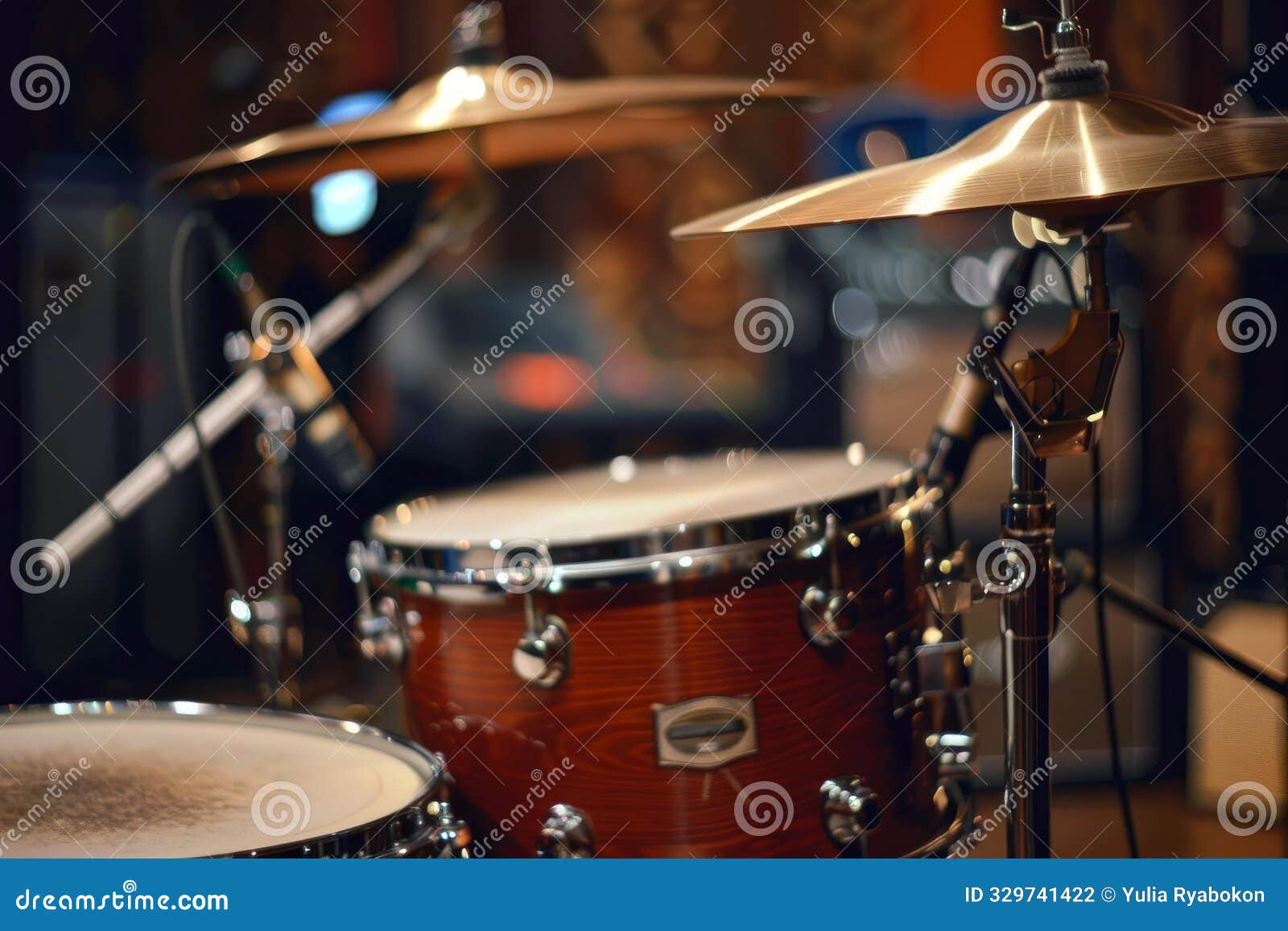 A Drum Set Is Shown With The Word Drum On It. AI Generation Royalty ...