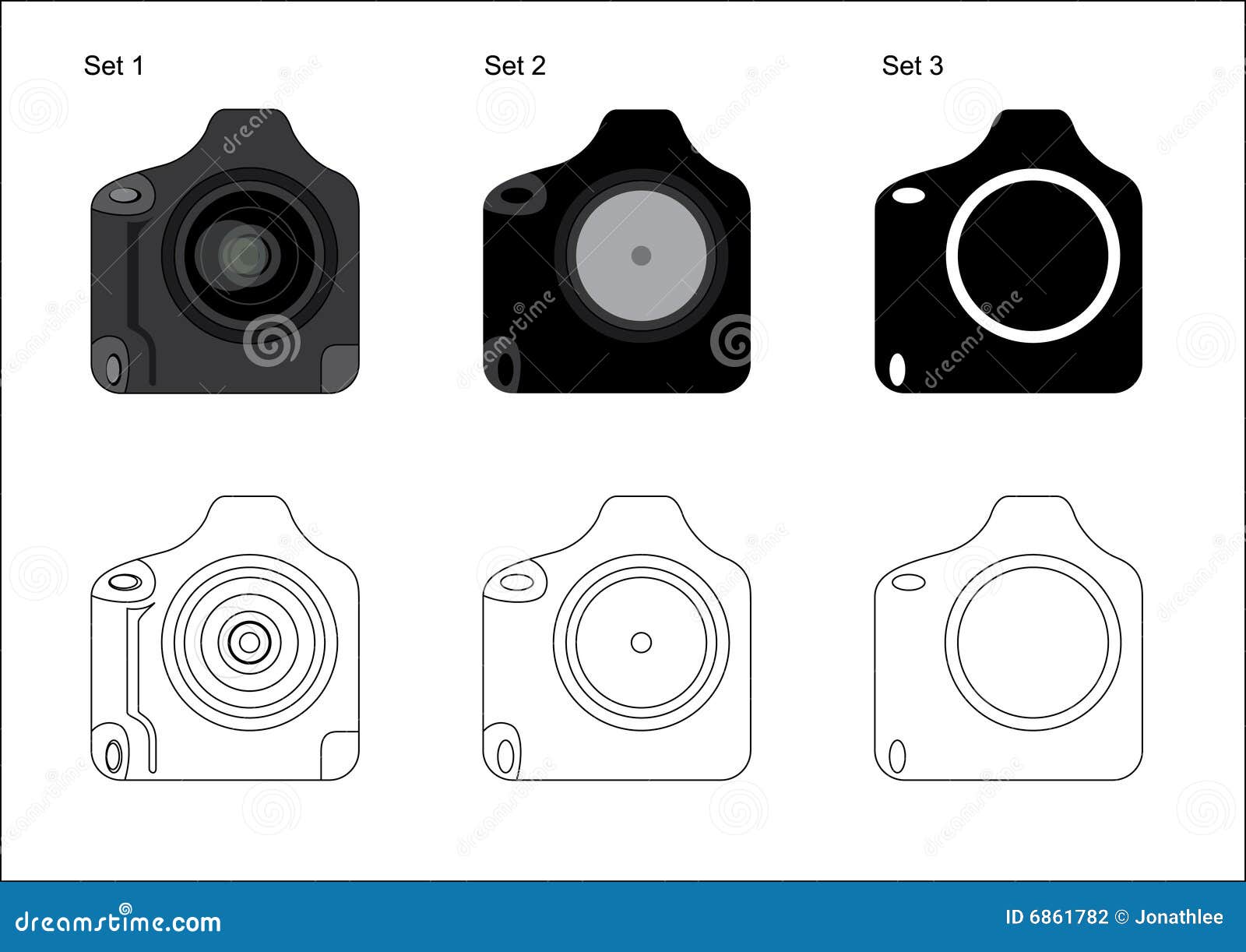 Professional DSLR Camera Icon Vector Illustration | CartoonDealer.com ...