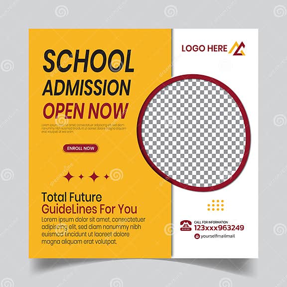 Professional Education Post Design Layout Stock Illustration ...