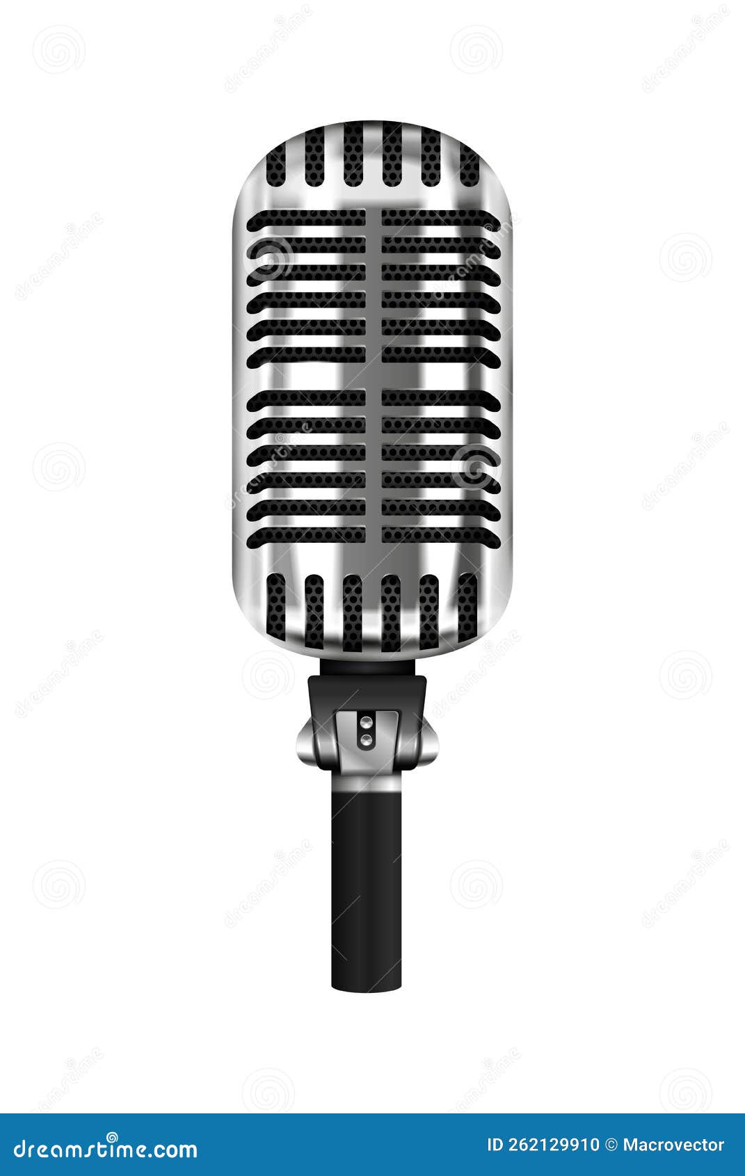 Professional Electric Microphone Compositon Stock Vector - Illustration ...