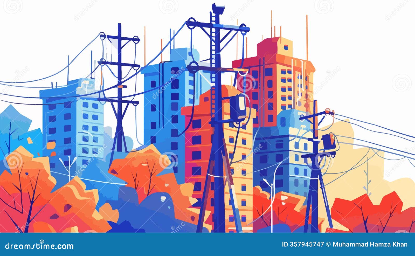 Professional Electricity Installation Abstract Concept Vector ...