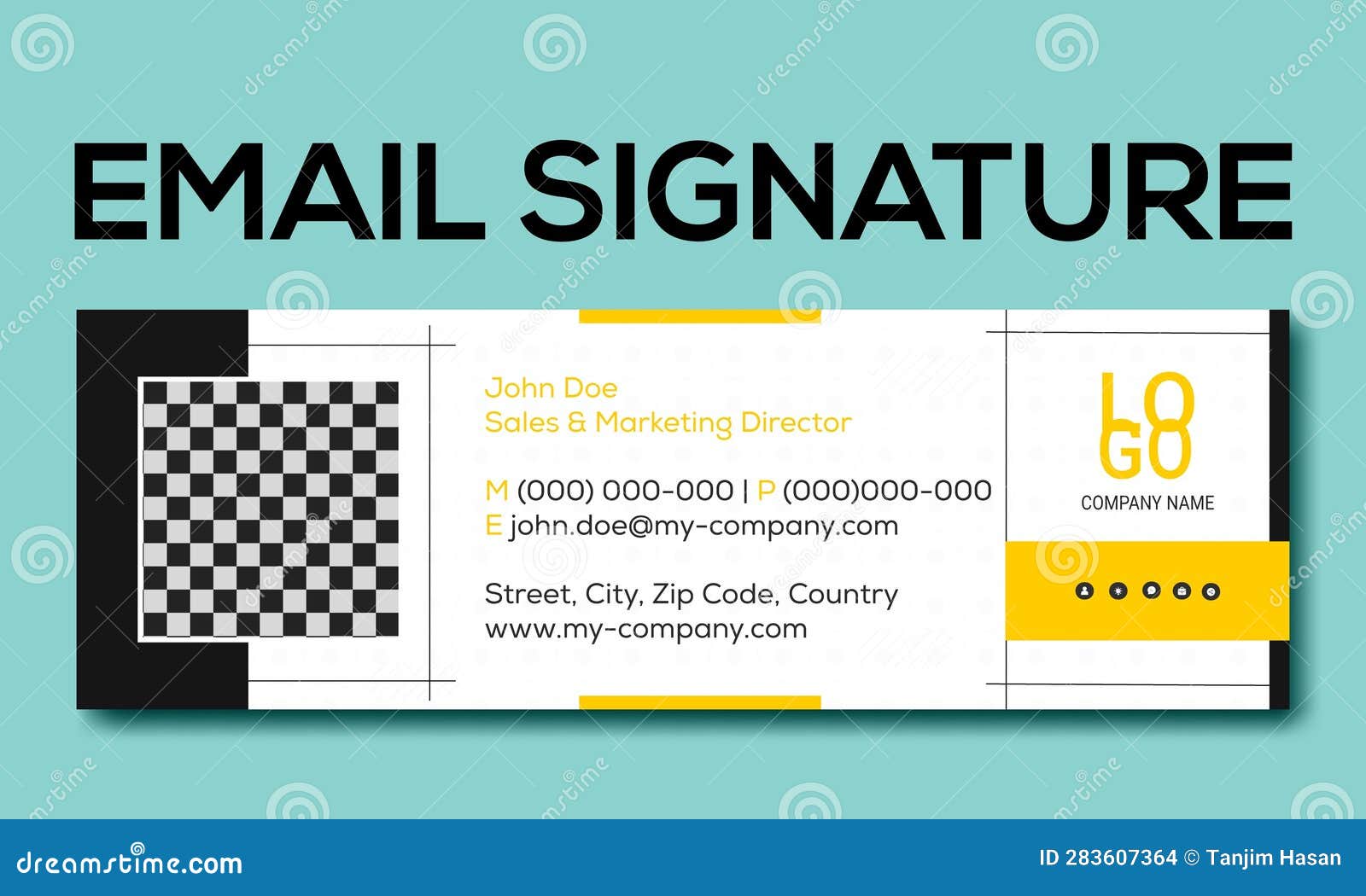 Professional Email Signature Template Design, Editable Email Template ...