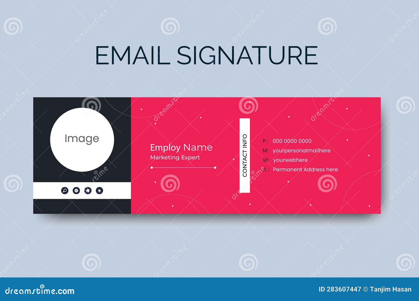 Professional Email Signature Template Design, Editable Email Template ...