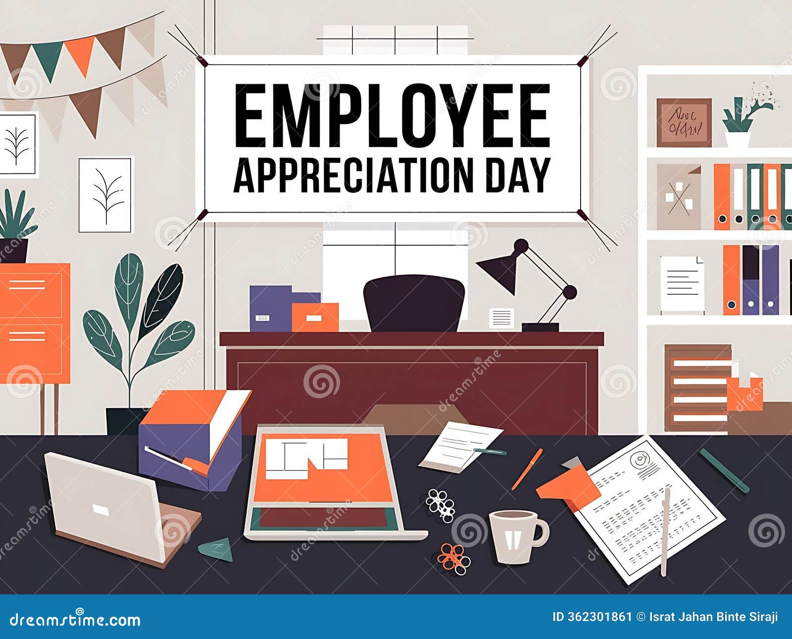 Professional Employee Appreciation Office Celebration Sign Stock ...