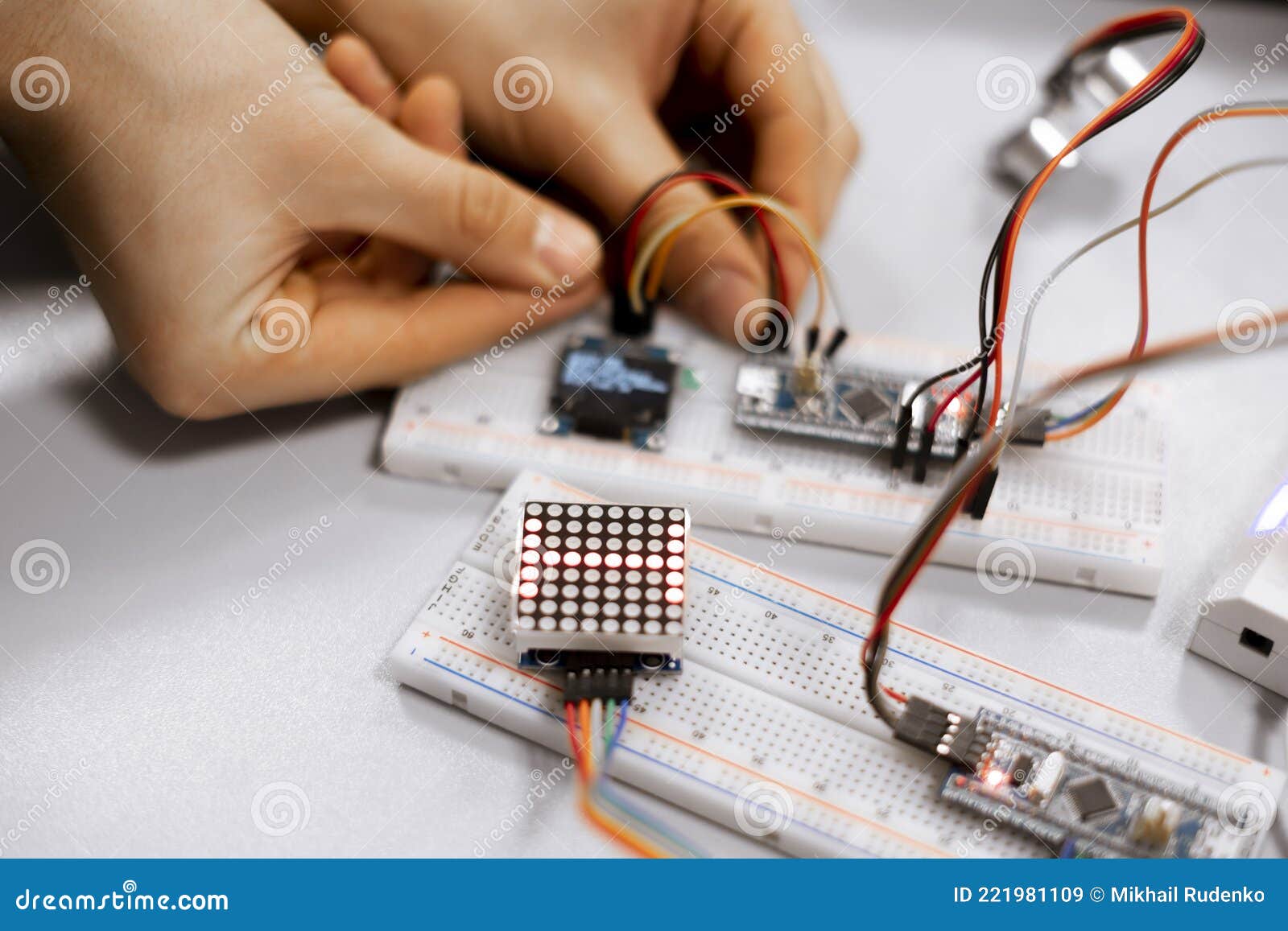 A Professional Engineer Assemble the Details of Device with Pcb ...