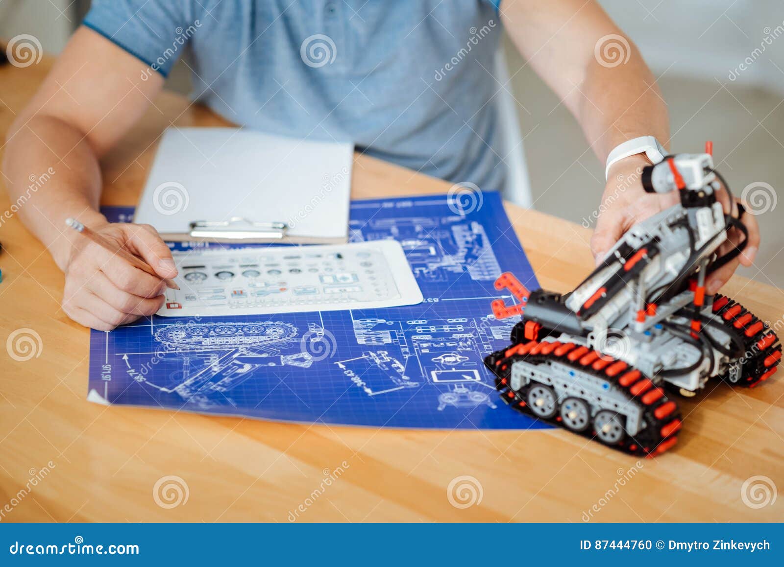 Professional Engineer Drawing Schemes Stock Photo - Image of electronic ...